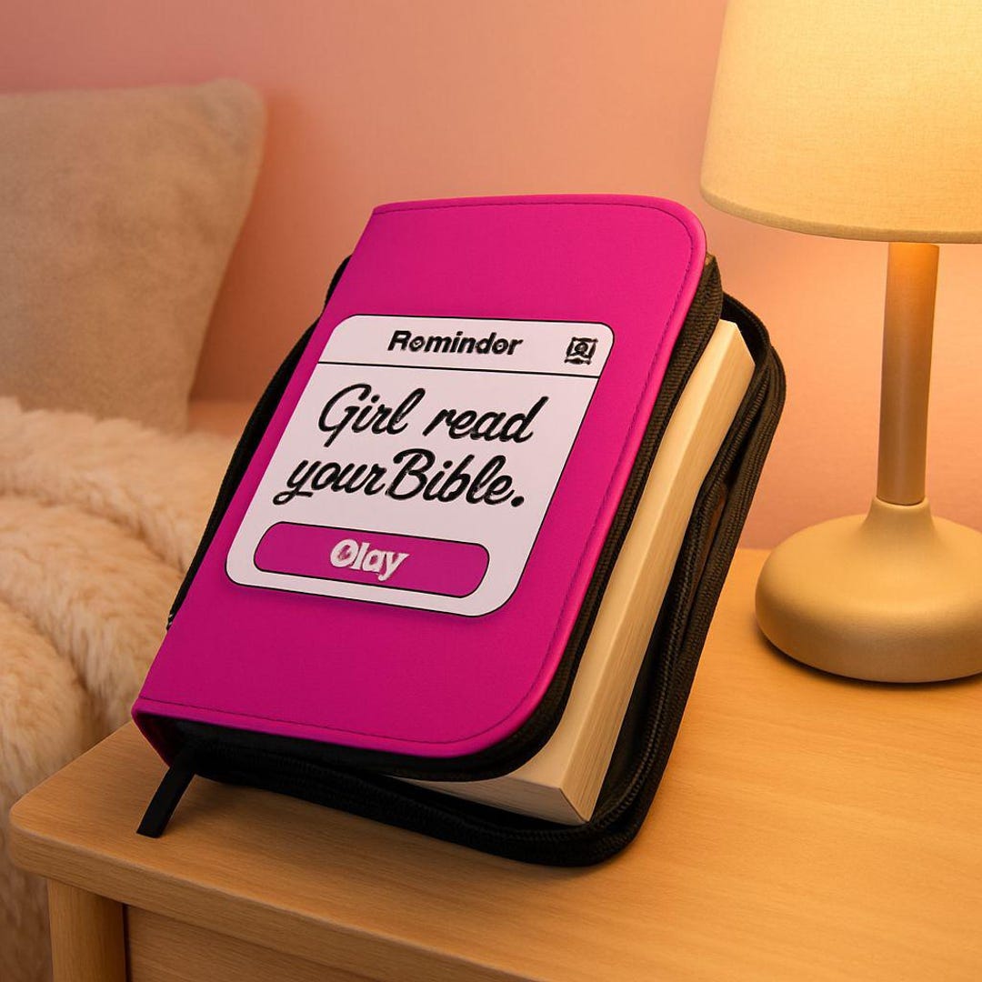 Bright Pink Bible Cover: Stylish PU Leather Christian Gift - Etsy