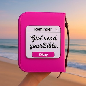 Bright Pink Bible Cover: Stylish PU Leather Christian Gift - Etsy