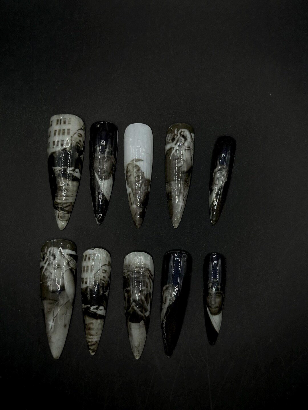 Tupac Gel Press on Nails - Etsy