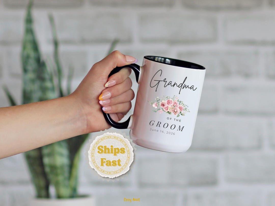 Personalized Grandma of the Bride Groom Coffee Mug 15oz Custom Grandma ...