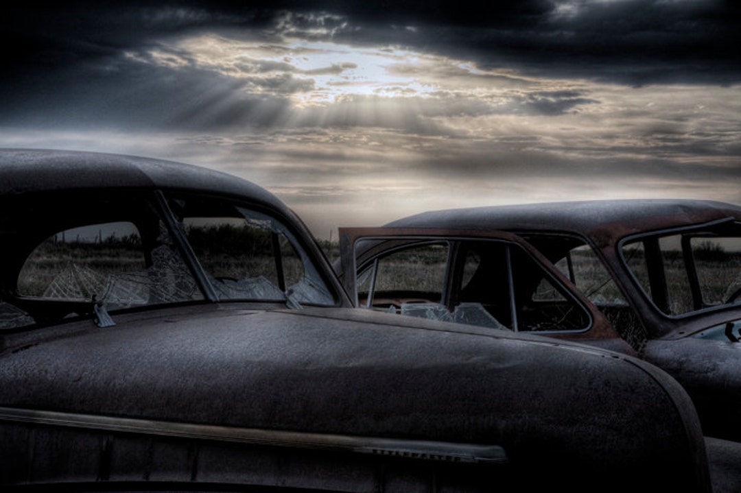 Fine Art Print of Vintage Antique Chevys in All There Rusty - Etsy