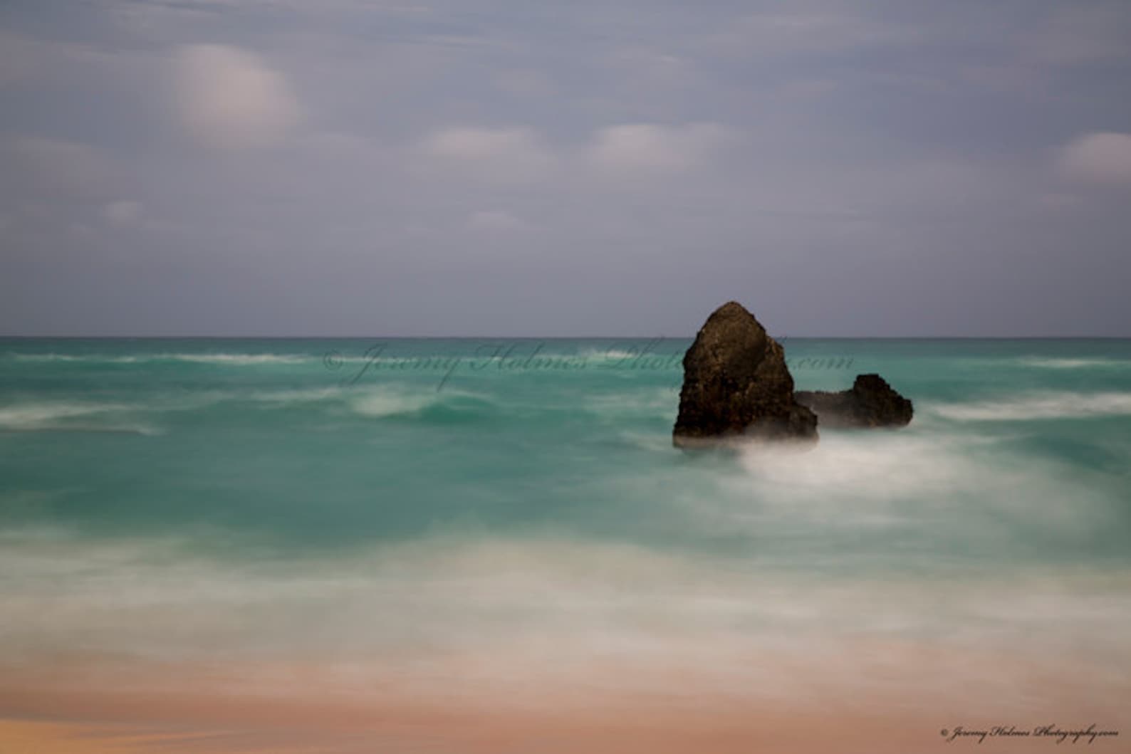 Fine Art Print of a Ruff Ocean in Bermuda - Etsy