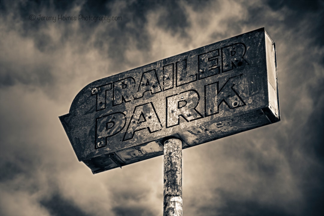 Antique Vintage Trailer Park Sign Fine Art Photography Print or Metal ...