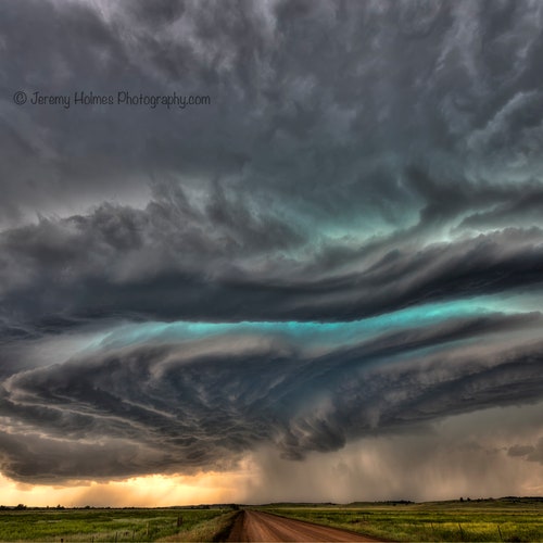 Leoti Kansas Supercell Thunderstorm Fine Art - Etsy