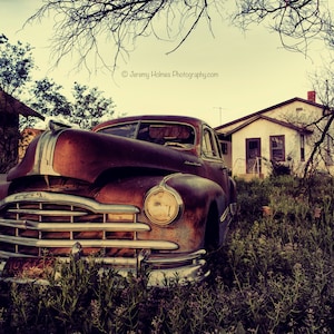Old Rusty Pontiac Antique Car in Colorado Fine Art Photography Print or ...