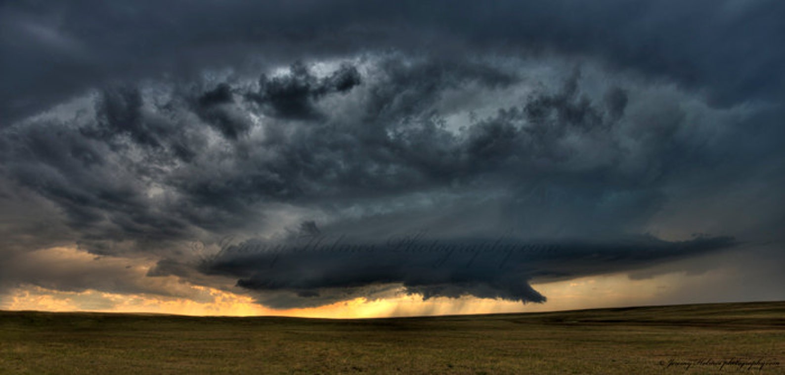 Fine Art Photography Print of an Awesome Supercell Thunderstorm in ...