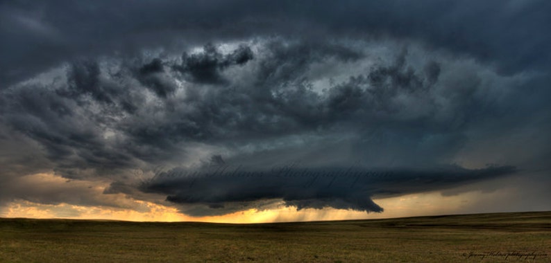 Fine Art Photography Print of an Awesome Supercell Thunderstorm in ...