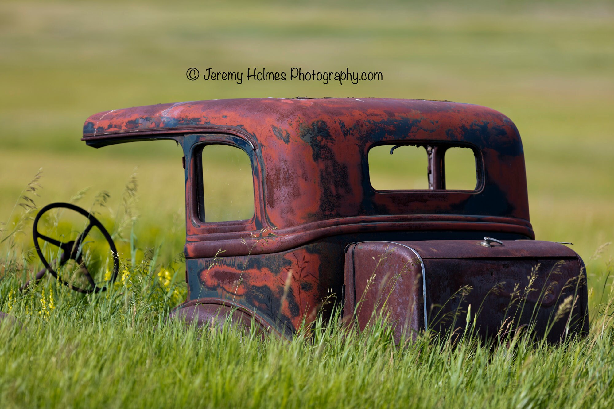Vintage Car Art Print All Rusting Away in North Dakota - Etsy