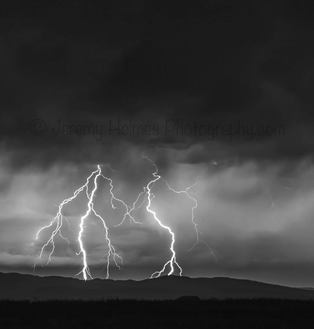 Lightning print in Wyoming featured in Black and white | Etsy
