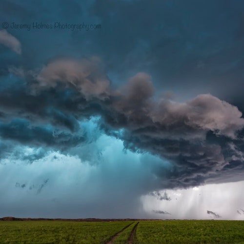 Leoti Kansas Supercell Thunderstorm Fine Art - Etsy