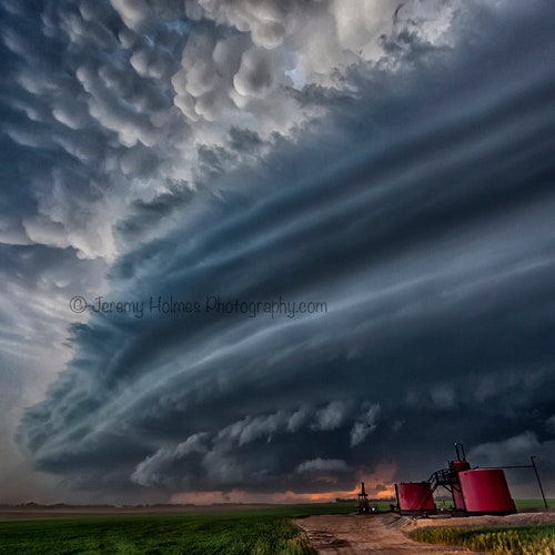Leoti Kansas Supercell Thunderstorm Fine Art - Etsy
