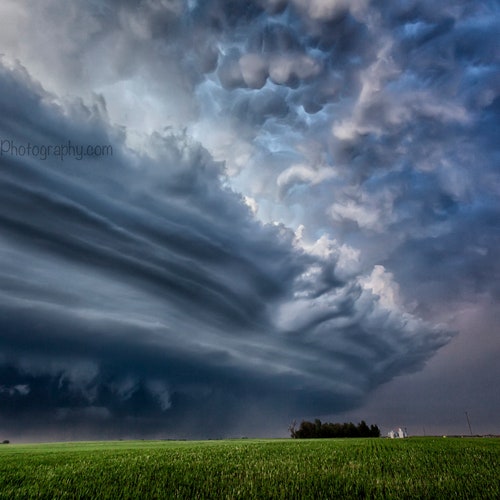 Leoti Kansas Supercell Thunderstorm Fine Art - Etsy