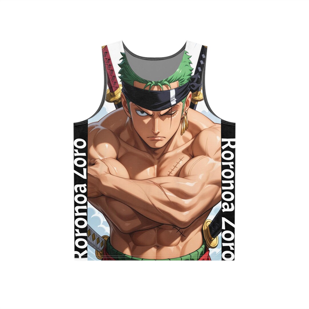 One Piece Roronoa Zoro Men's Tank, Anime Gift for Him, Sleeveless Shirt ...