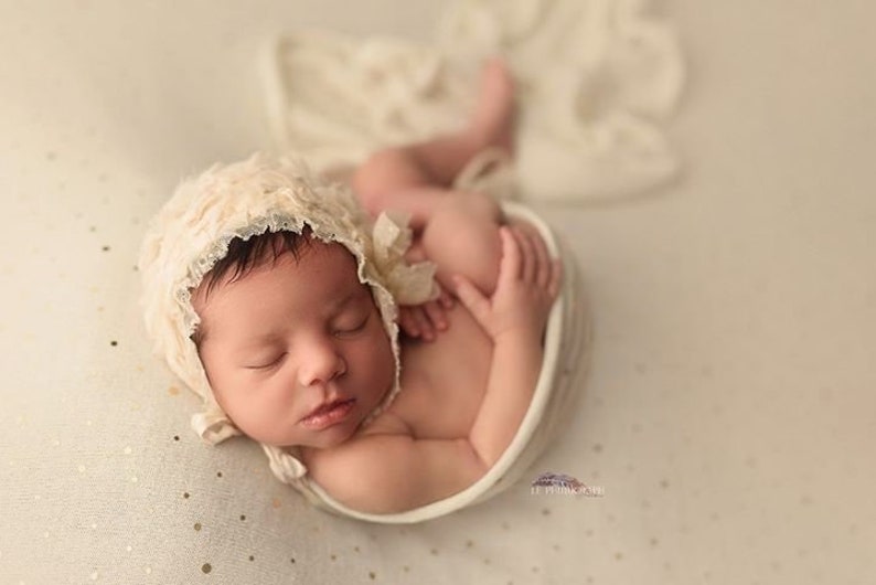 Newborn Photography Prop Bonnet Lace Prop Bonnets Newborn | Etsy