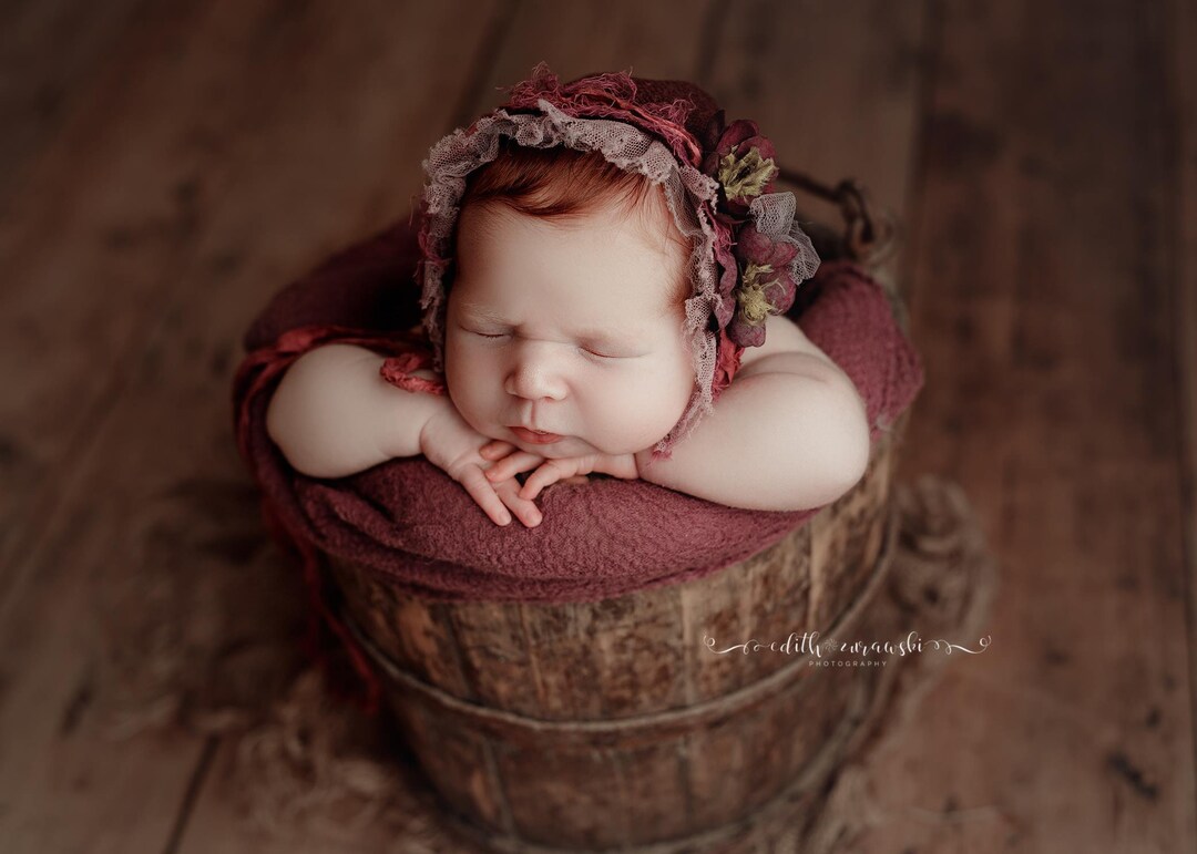 Newborn Photography Prop Bonnets, Photo Prop Bonnet, Baby Girls Prop ...