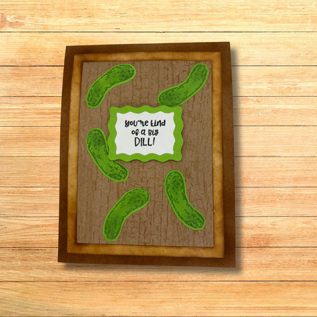 Funny Pickle Pun Card: Handmade Thank You or Appreciation Card - Etsy