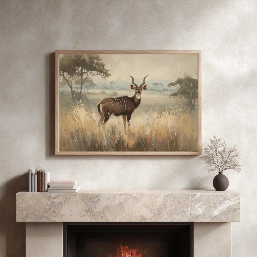 Impala Safari Wall Art Digital Print | African Wildlife Antelope Poster ...