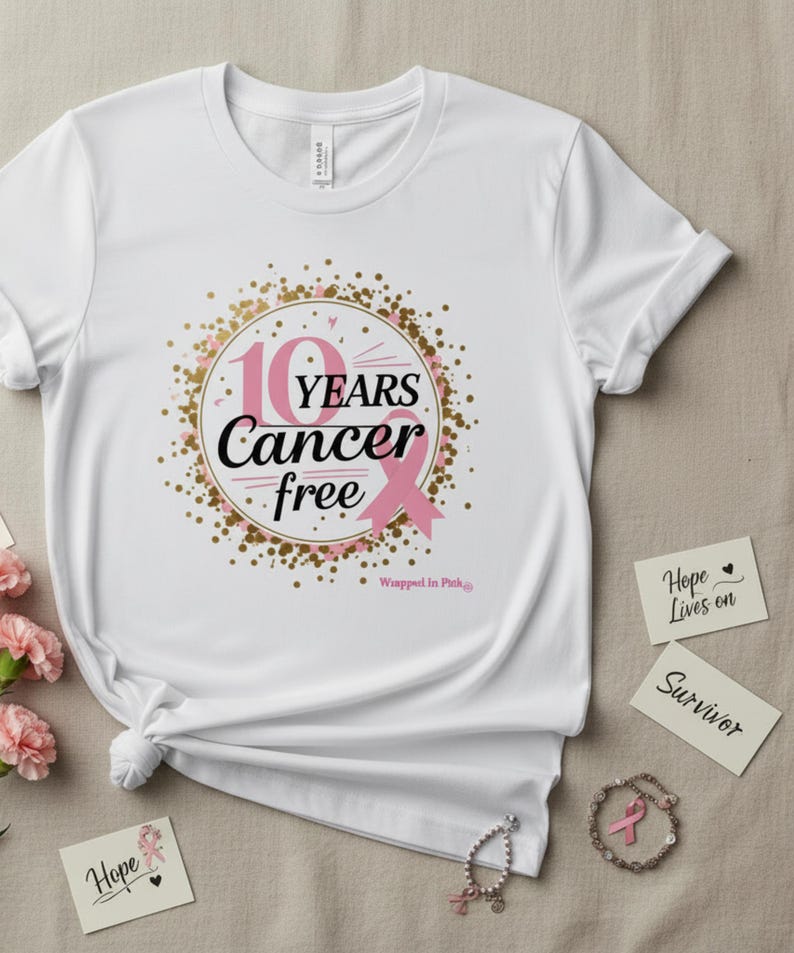 10 Year Cancer Free Shirt | Survivor Anniversary Gift - Etsy
