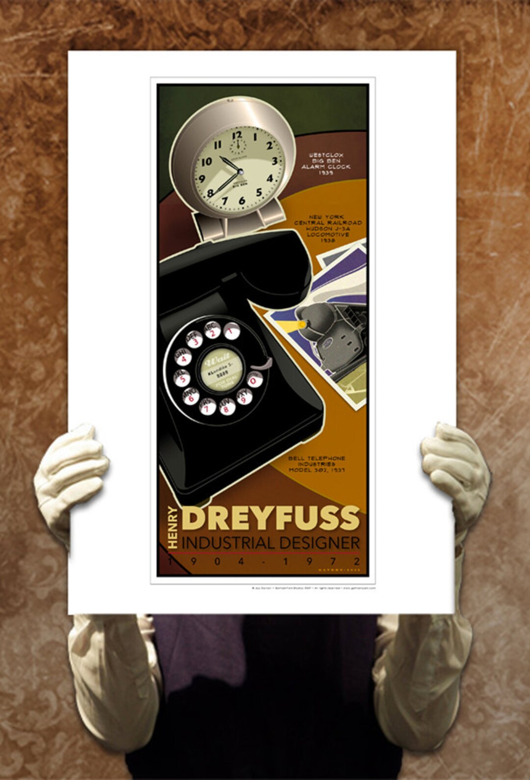 American Industrial Designer Henry Dreyfuss Bell Telephone Big Ben ...