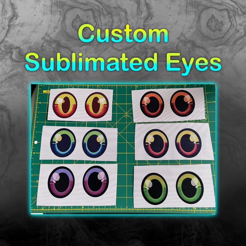 Furry Sublimated Eyes - Etsy
