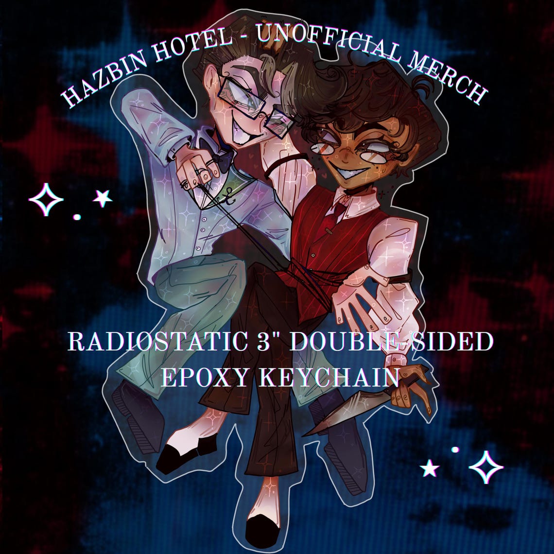 HAZBIN HOTEL Keychains | Radiostatic / Murdermedia - Etsy