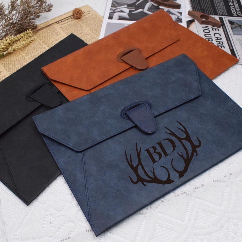 Personalized Leather File Folder,a4 Leather Document Folder,custom ...