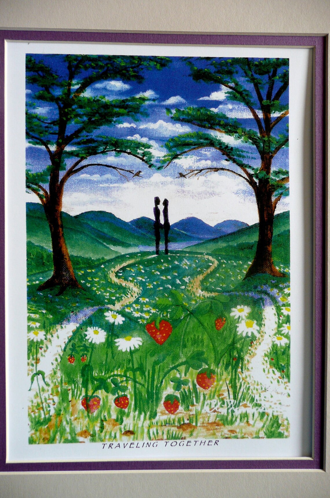 Heart Love Gift Idea Springtime.renewal Strawberry Moon - Etsy