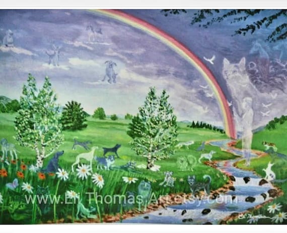 Pets. Rainbow Bridge Cats Dogs Gift Ideas Veteranarians | Etsy