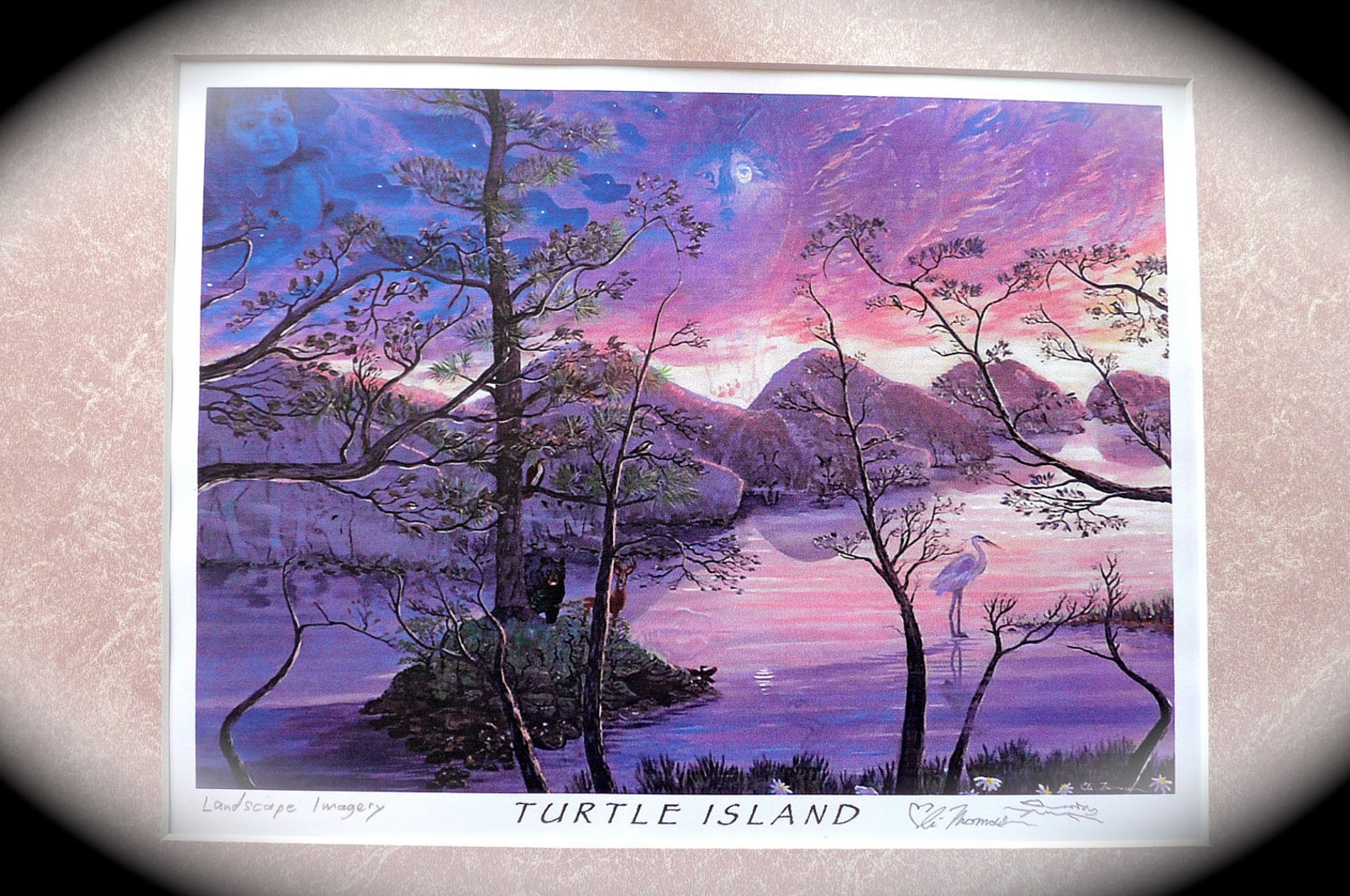 Turtle Art Native American Art Wolf Art Totem Animal Art - Etsy