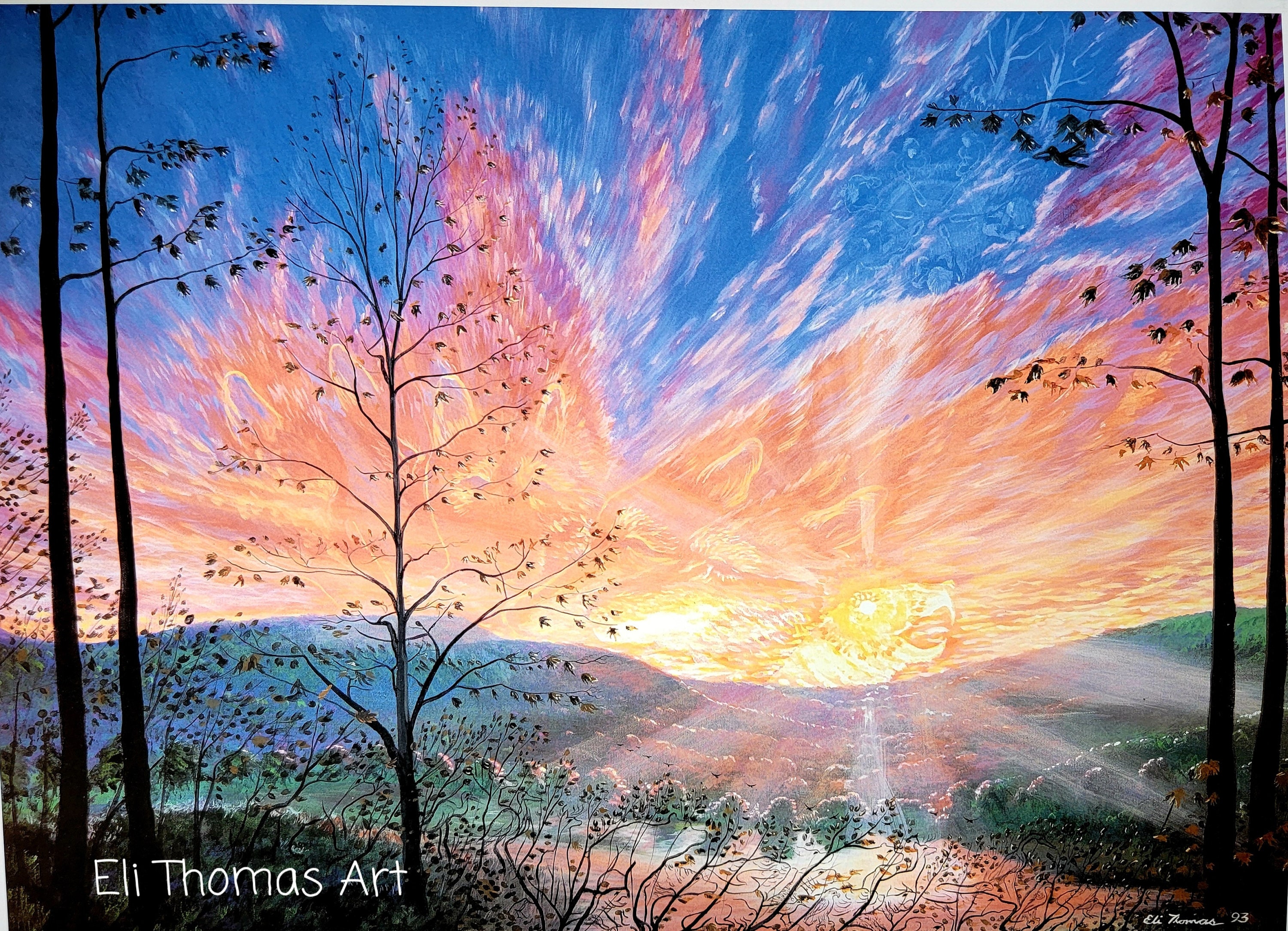 Distant Drums, Giclee Print. Nature Art. Native American Art, Home ...