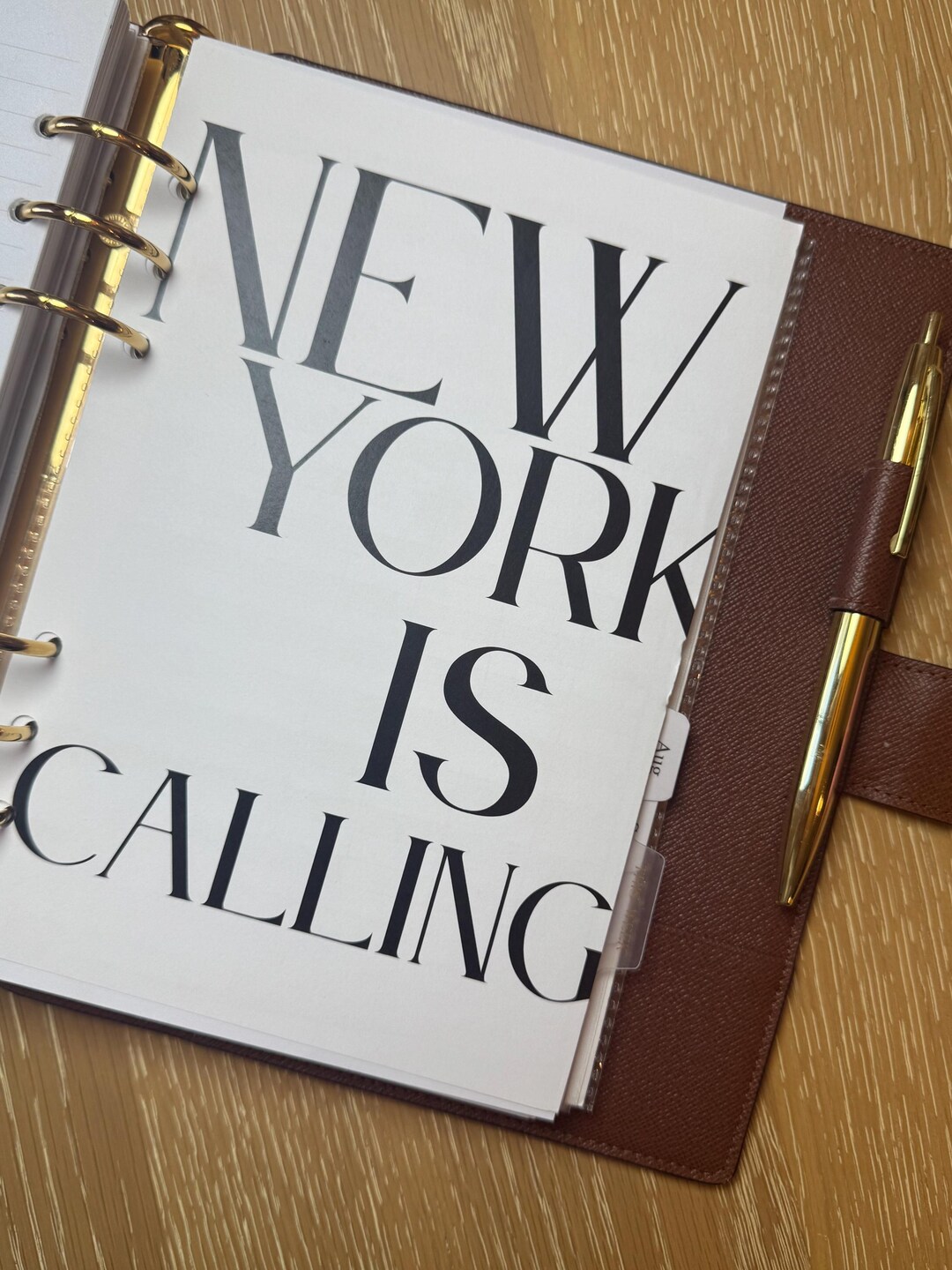 Modern NYC Planner Dashboard | A5 Planner Divider | Minimalist Planner ...
