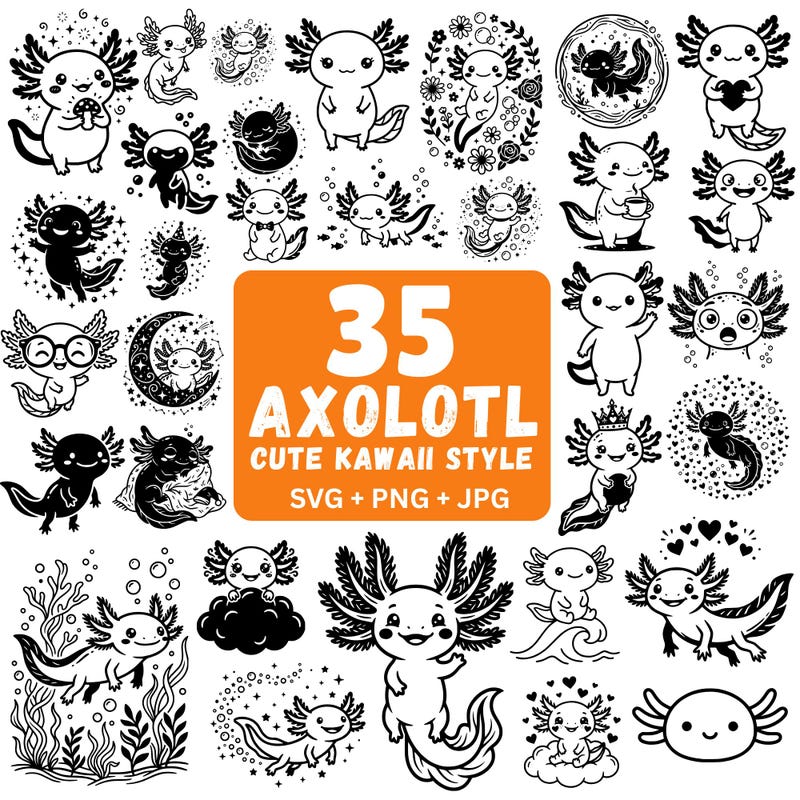 Axolotl Laser Files - Etsy