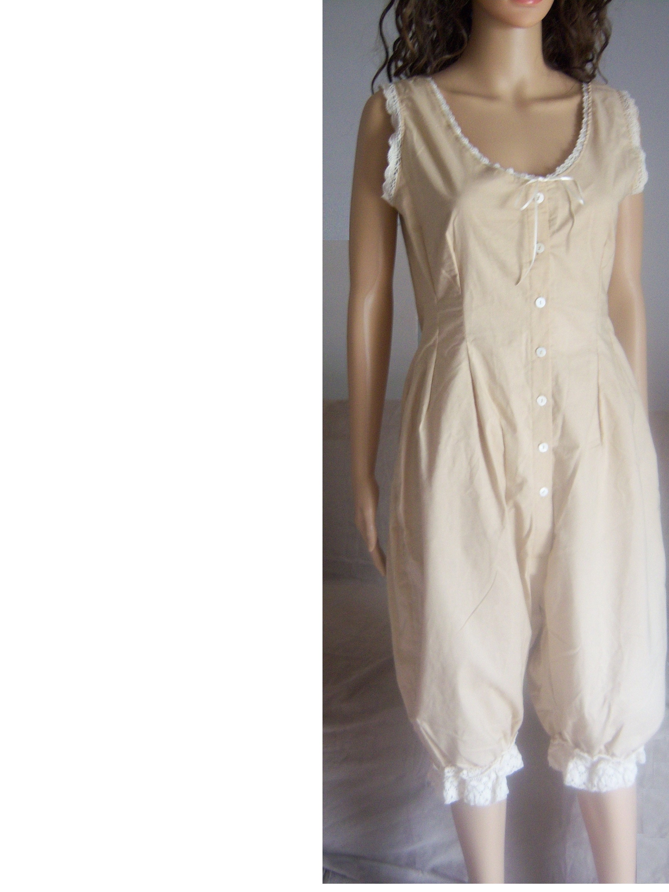 Made to Order Beige Camisole Bloomers Combinations - Etsy