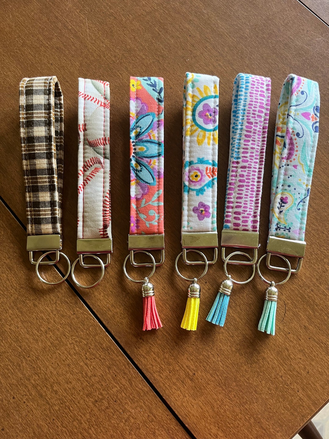 Wristlet Key Fob With Fun Prints. - Etsy