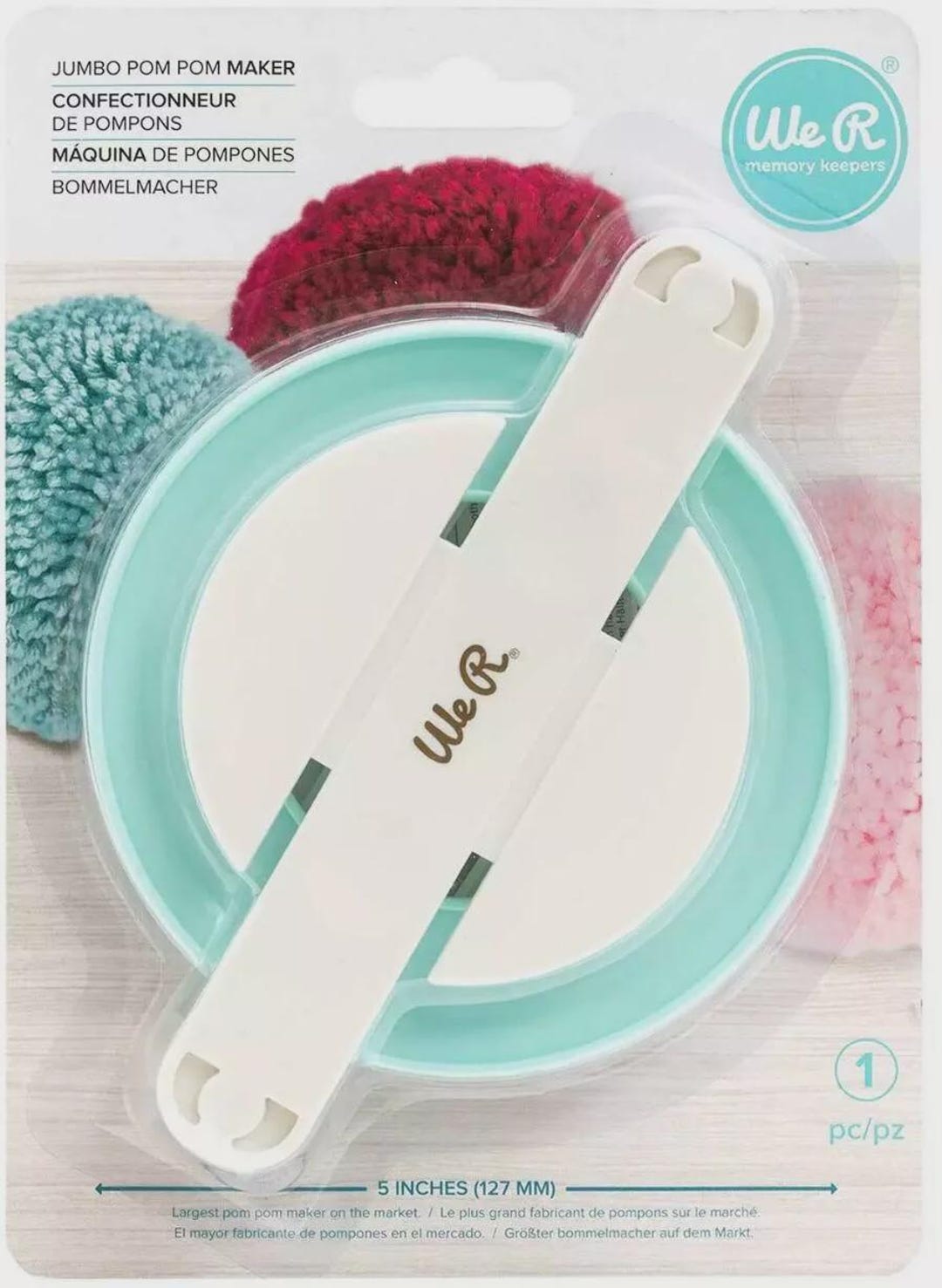 We R Memory Keepers Jumbo Pom Pom Maker - Makes 4.5" Pom Pom 661013 by ...