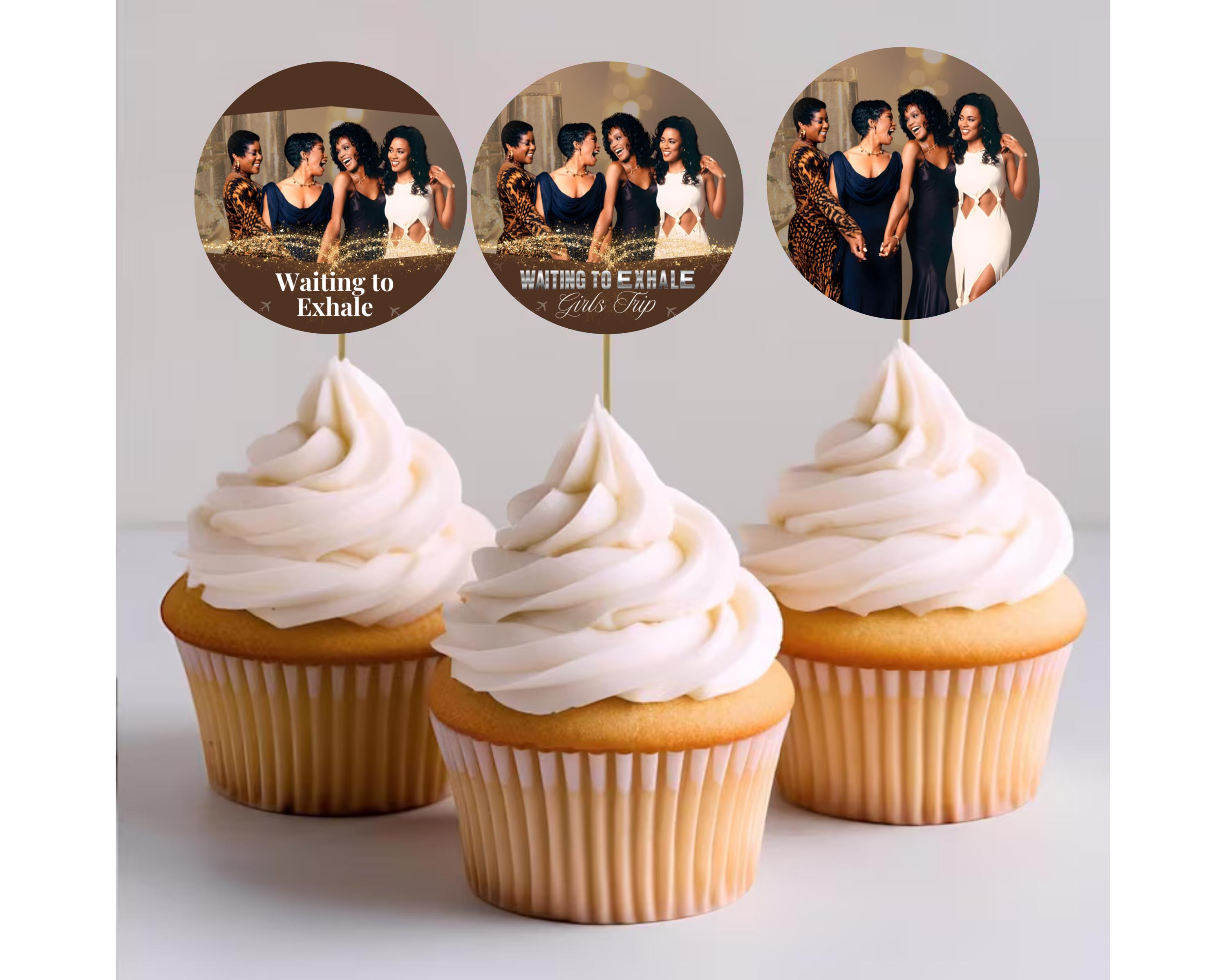 Waiting to Exhale Cupcake Toppers | Pajama Night Party Printable ...