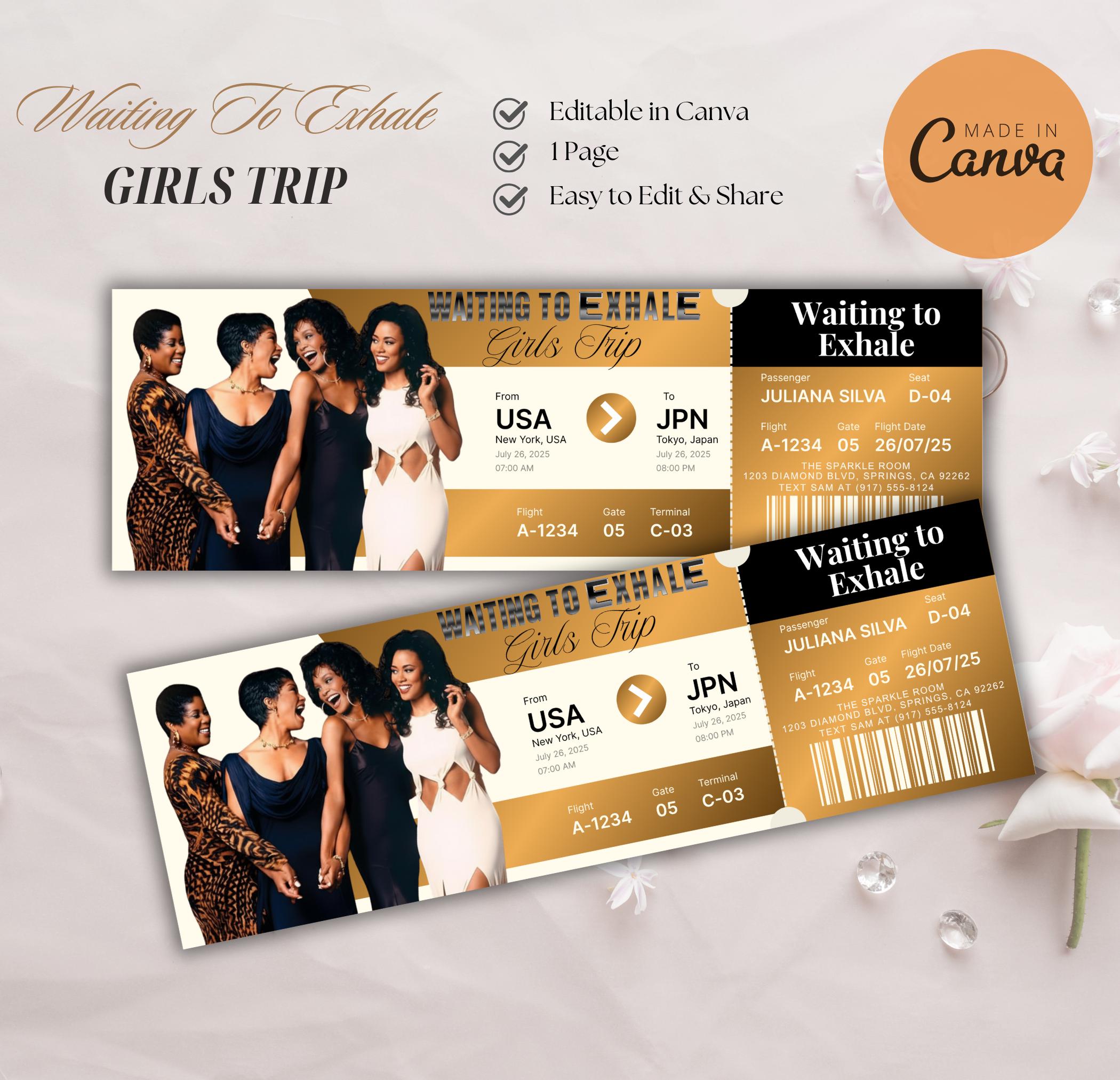 Waiting to Exhale Girls Trip Ticket, Women's Group Trip, Event Ticket ...