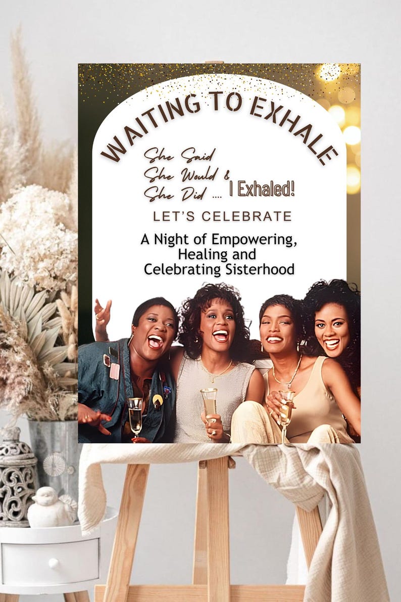 She Said She Would and She Did I Exhaled Welcome Sign, Editable ...