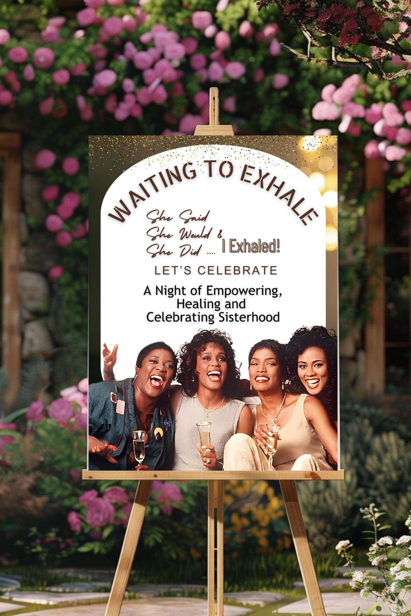 She Said She Would and She Did I Exhaled Welcome Sign, Editable ...