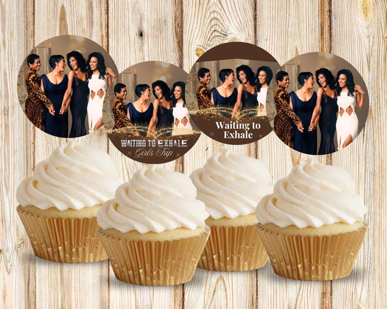 Waiting to Exhale Cupcake Toppers | Pajama Night Party Printable ...