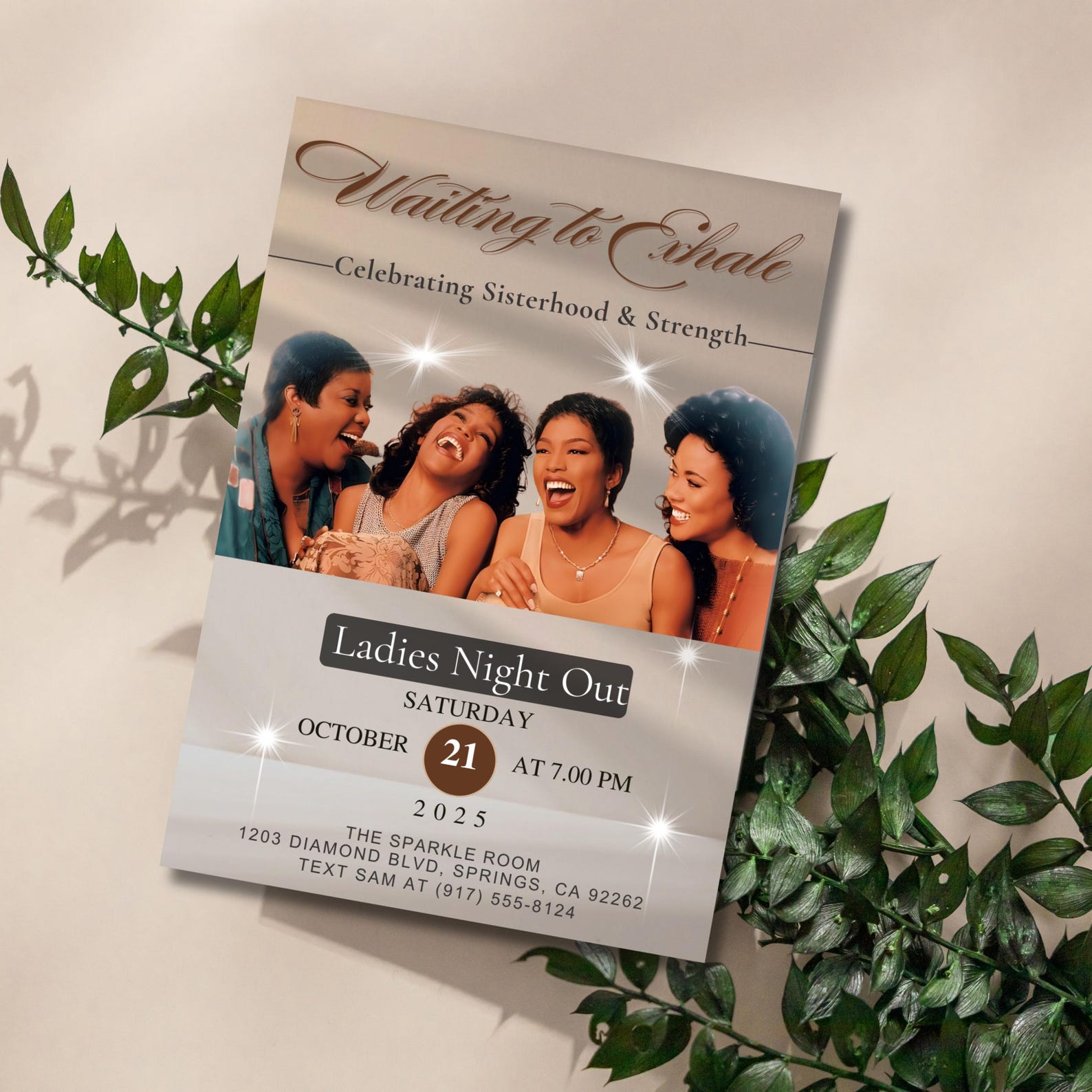 Waiting to Exhale Ladies Night Invitation | Women’s Night Out Party ...