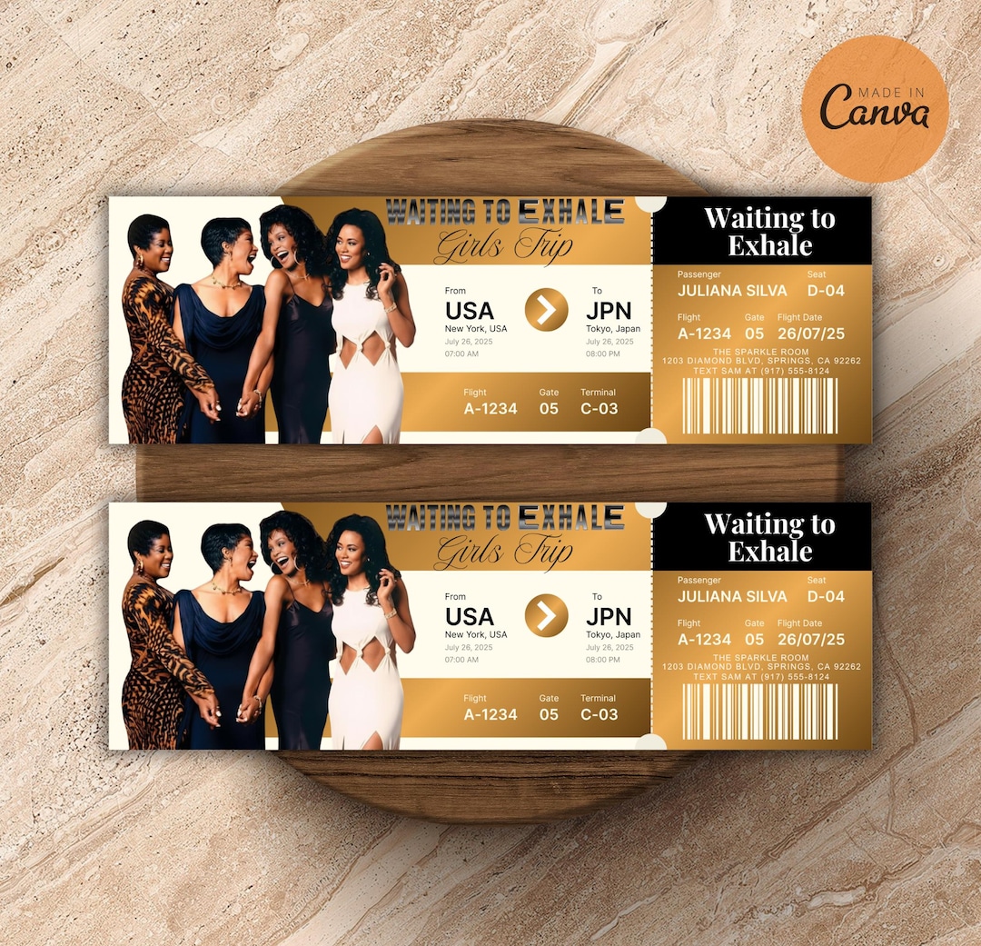Waiting to Exhale Girls Trip Ticket, Women's Group Trip, Event Ticket ...
