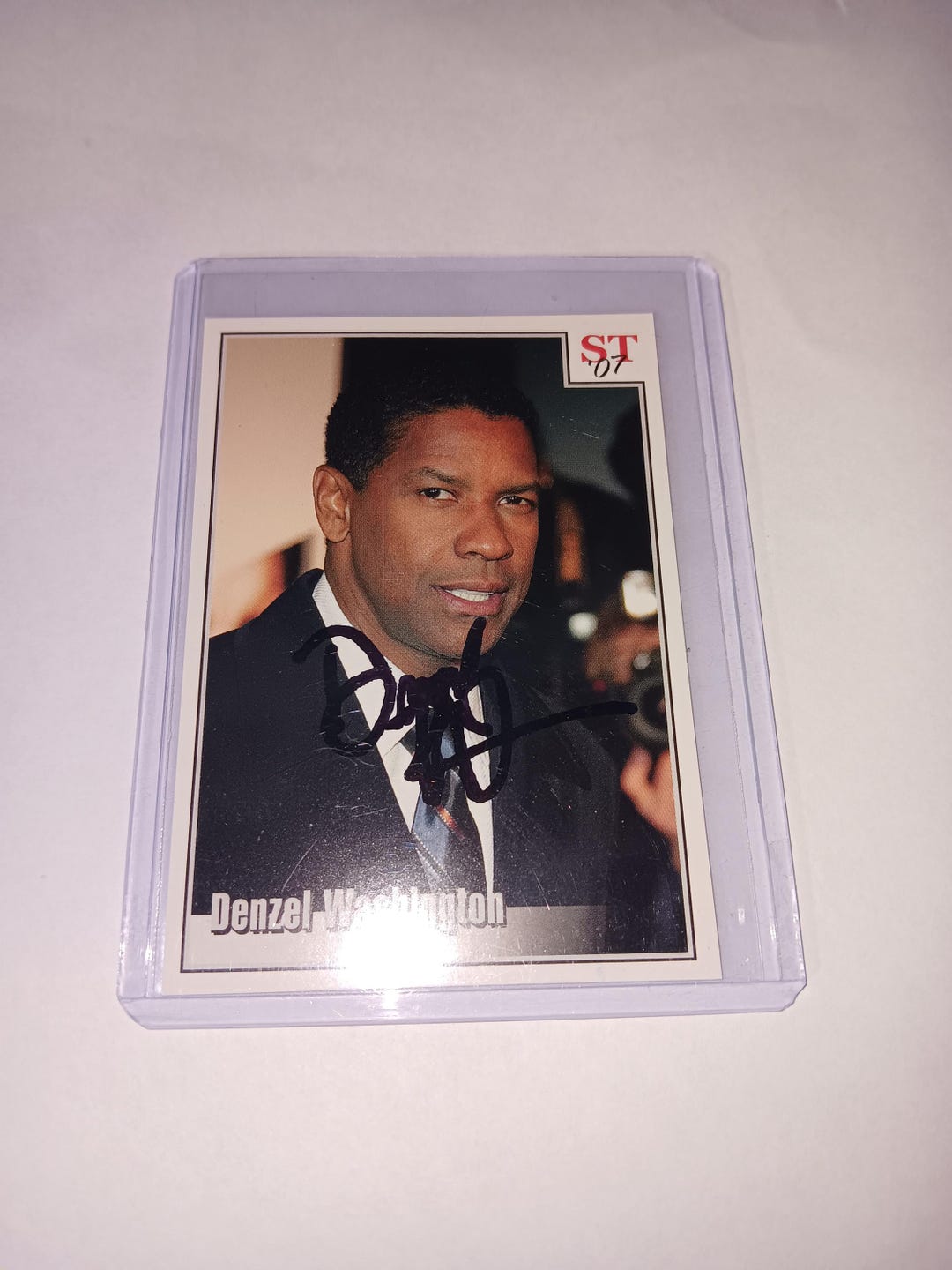 Denzel Washington Autographed Card - Etsy