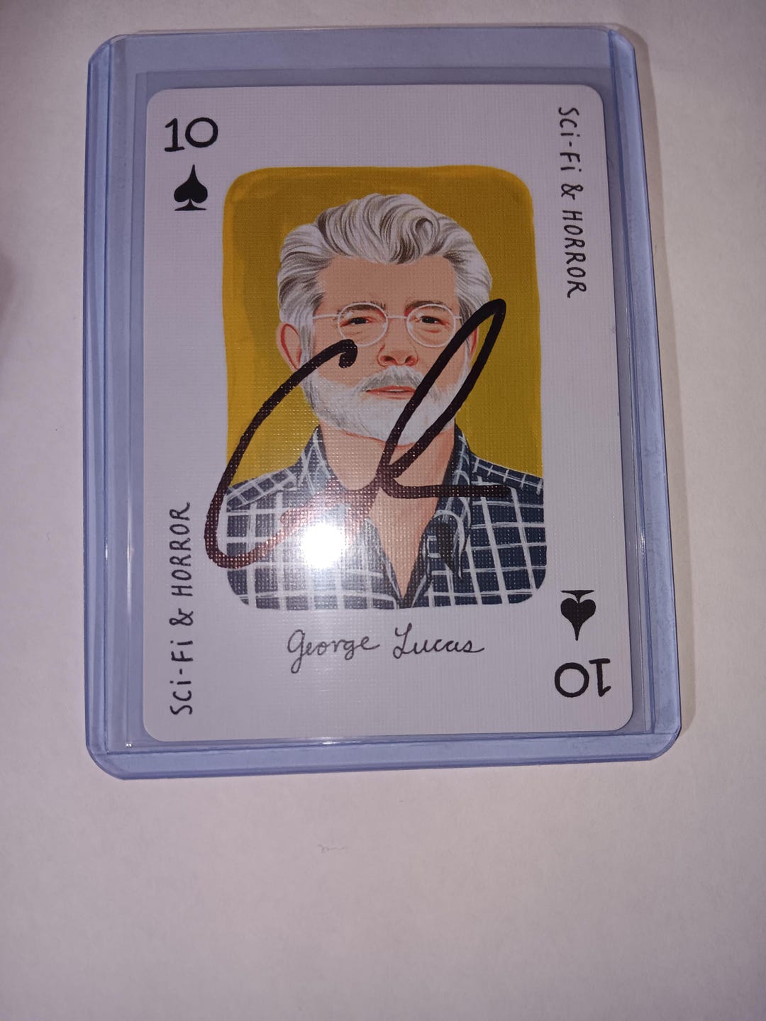 George Lucas Autographed Card - Etsy