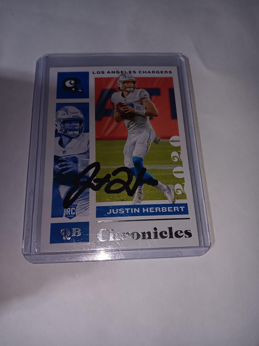 Justin Herbert Autographed Card - Etsy