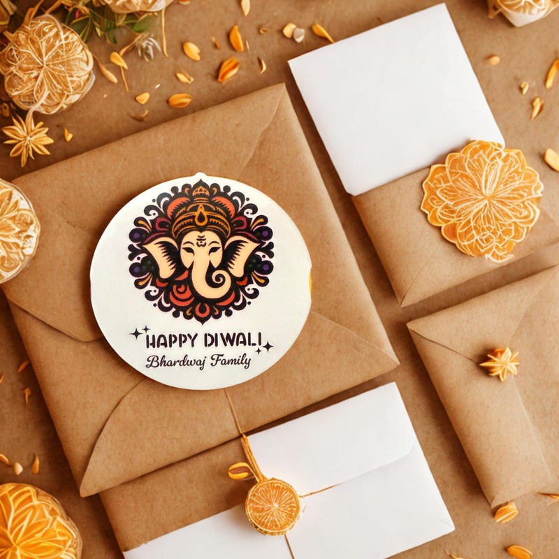 Buy Personalised Diwali Stickers Online In India - Etsy India