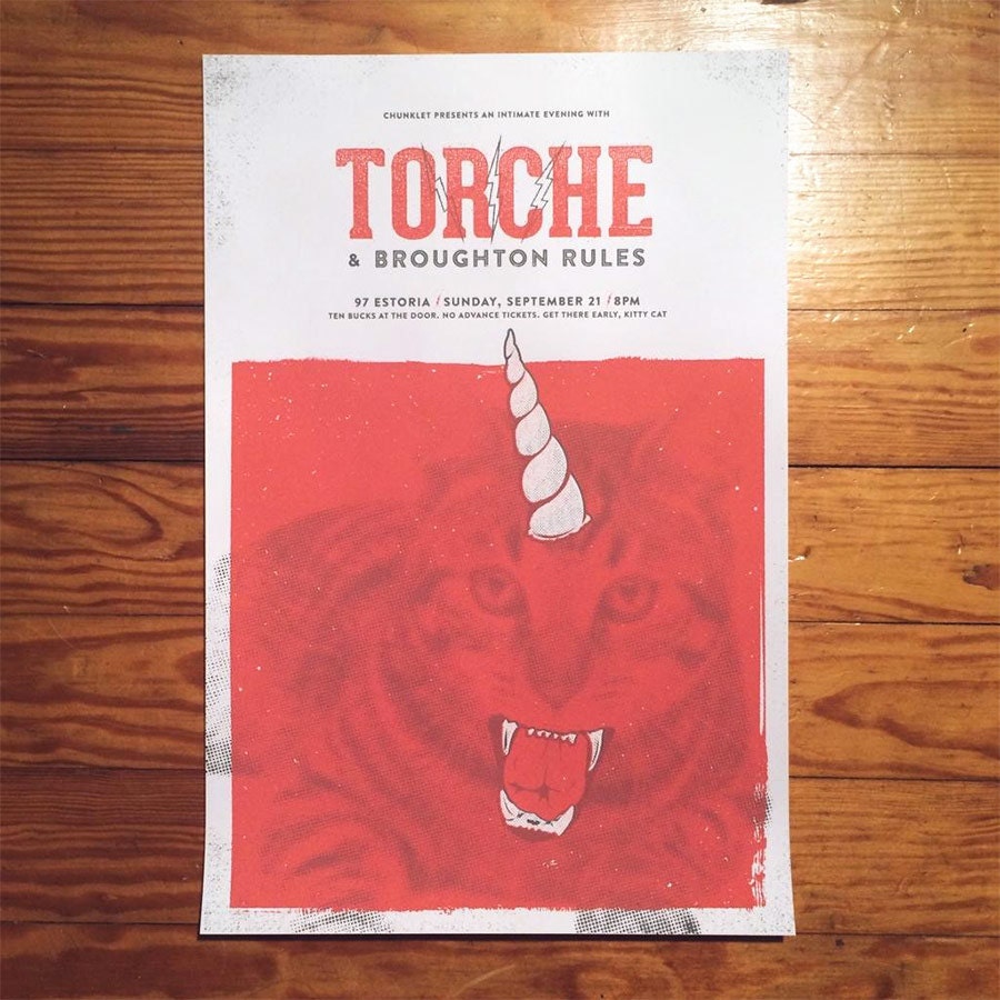 Torche 12 X 18 Screen Printed Gig Poster - Etsy