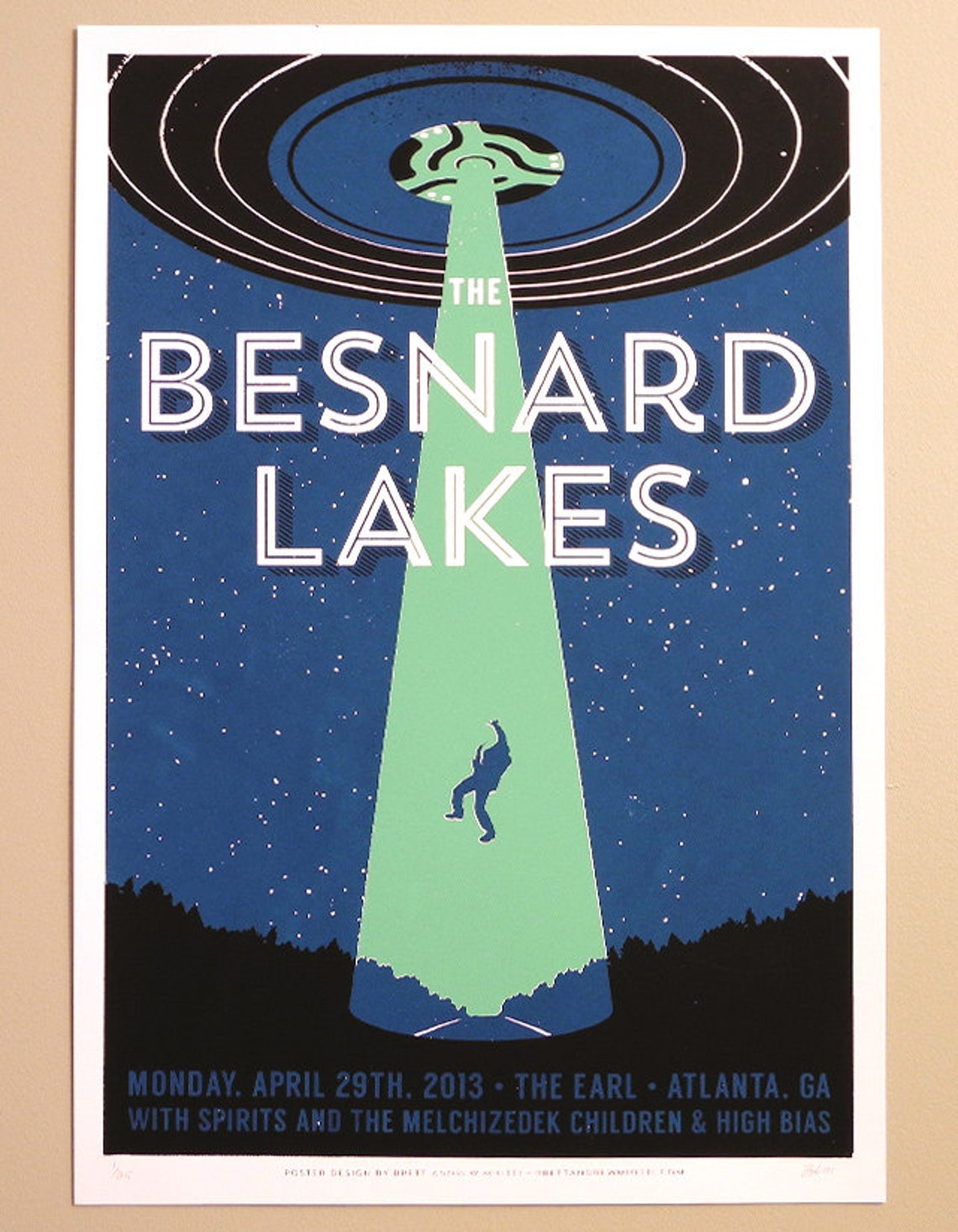 The Besnard Lakes 13 X 19 Screen Printed Gig Poster - Etsy