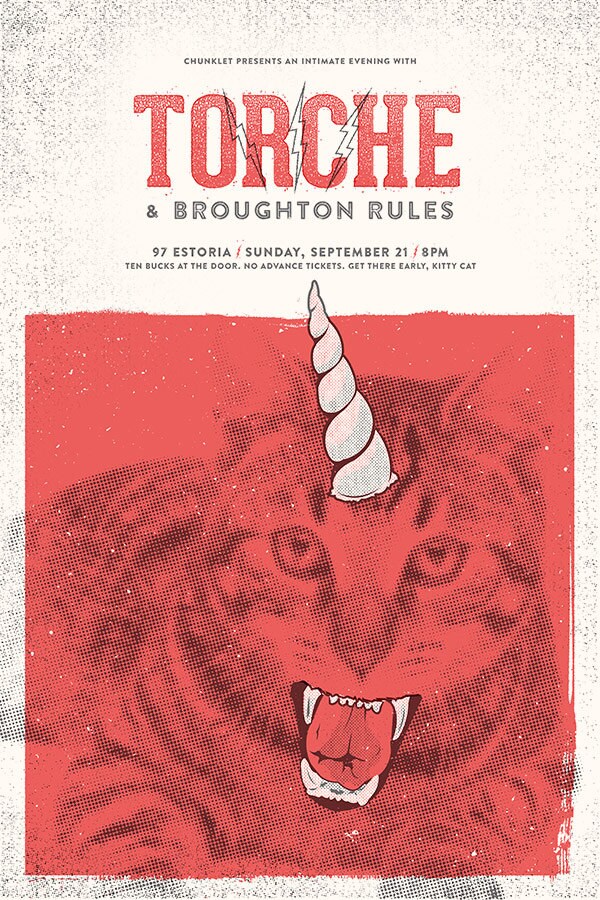 Torche 12 X 18 Screen Printed Gig Poster - Etsy