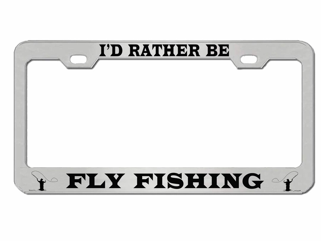 Fly Fishing License Plate Frame, Personalized Car Tag - Etsy
